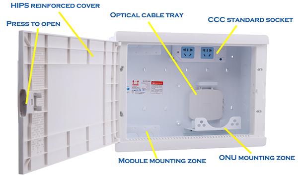 ABS Cover Waterproof MCB Box , Network Distribution Box IP30 Protection