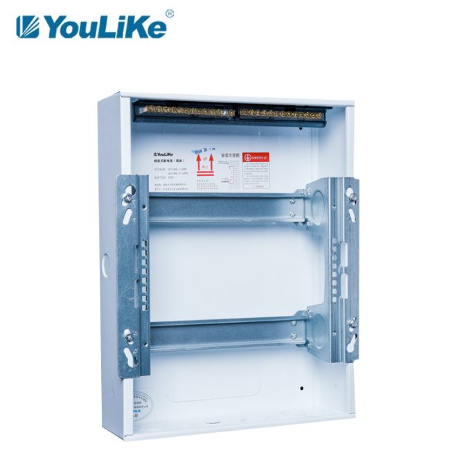 Indoors Two Phase Plastic MCB Distribution Box 24way Cooper Busbar With ...