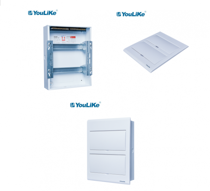 CCC MCB Box Plastic Metal Base MCB Distribution Box Flush Mount