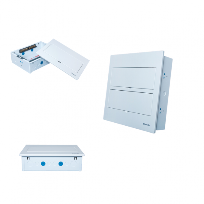 Flush Mounted 40 Way Electrical Equipment MCB Distribution Board With ...